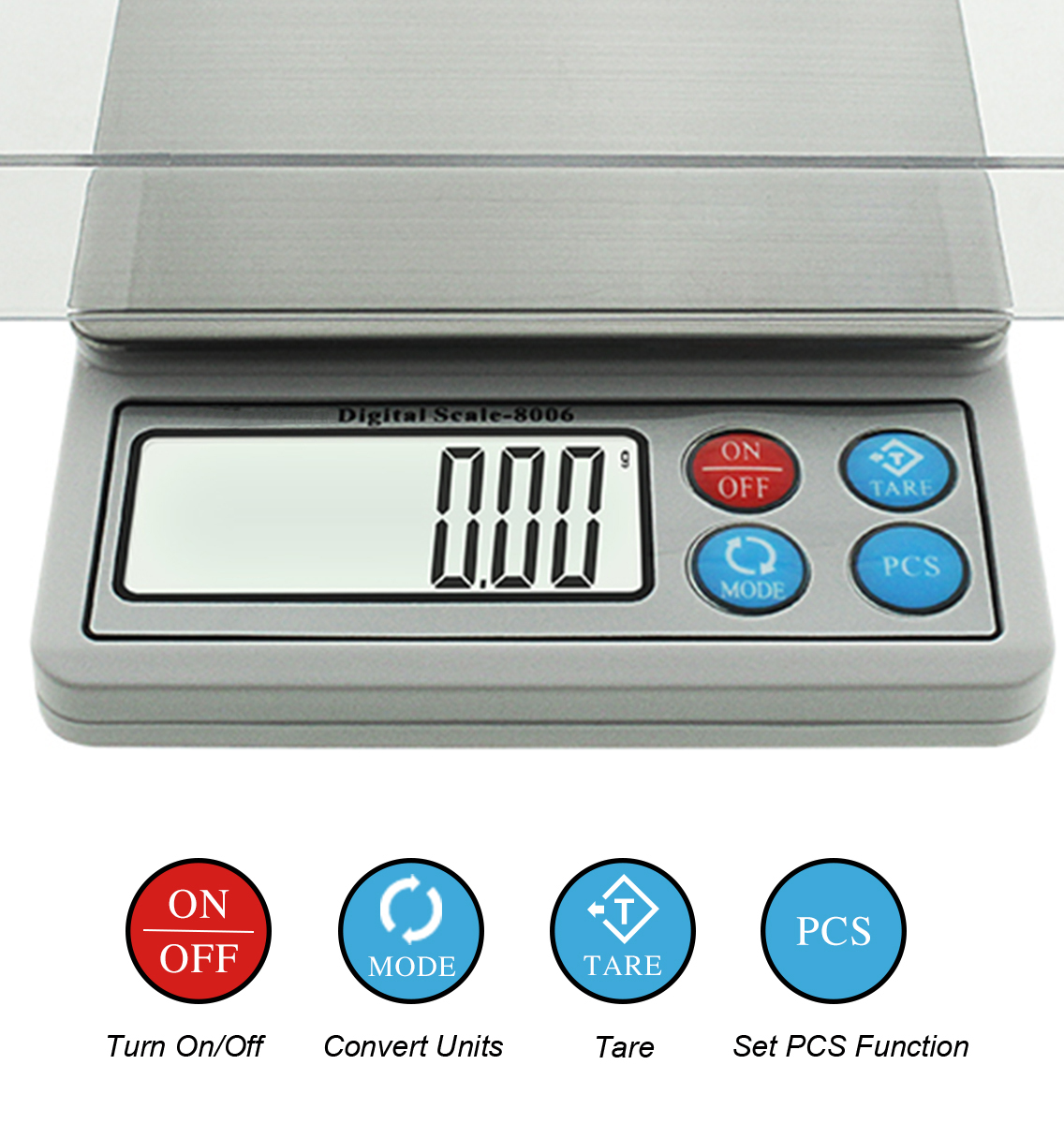 600g 0.01g Elite Series Digital Pocket Weight Scale,Gray